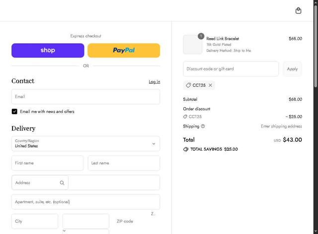 Gorjana Promo Codes (1 Verified) - $25 Off w/Code Sep 2025