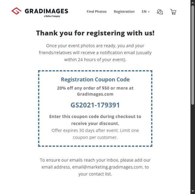 GradImages Promo Codes (2 Verified) - 20% Off May 2025
