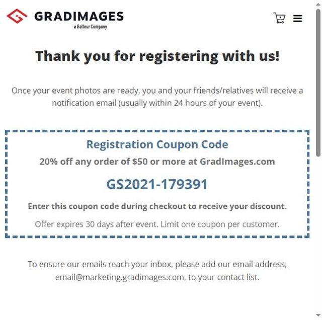 GradImages Promo Codes (2 Verified) - 20% Off May 2025