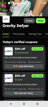 Gravity Defyer Promo Codes - 50% Off (Verified) Jun 2026