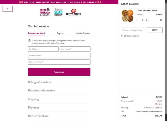 Great American Cookies Promo Codes - 15% Off Oct 2025