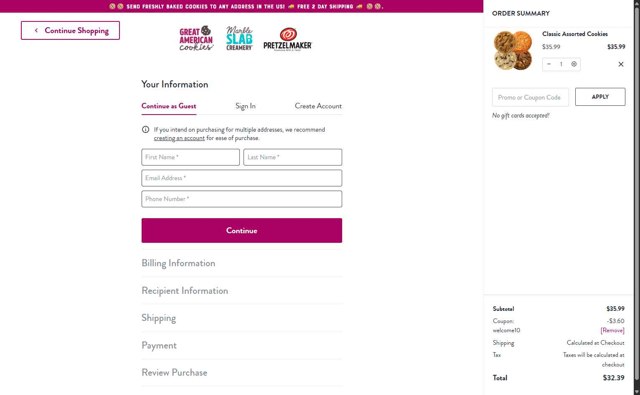 Great American Cookies Promo Codes - 10% Off Jun 2025