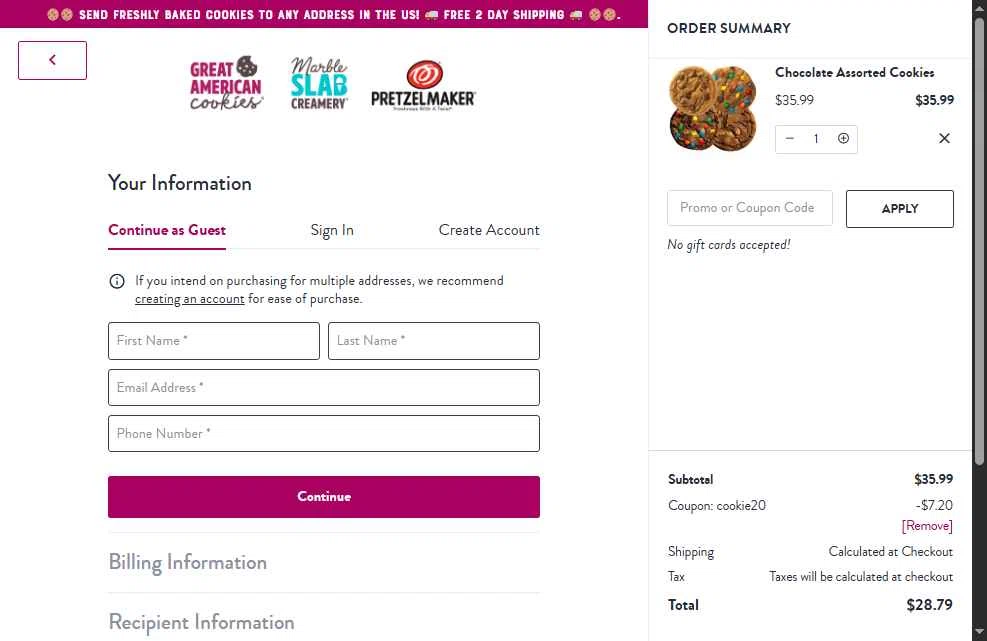 Great American Cookies Promo Code - 10% Off Dec 2025