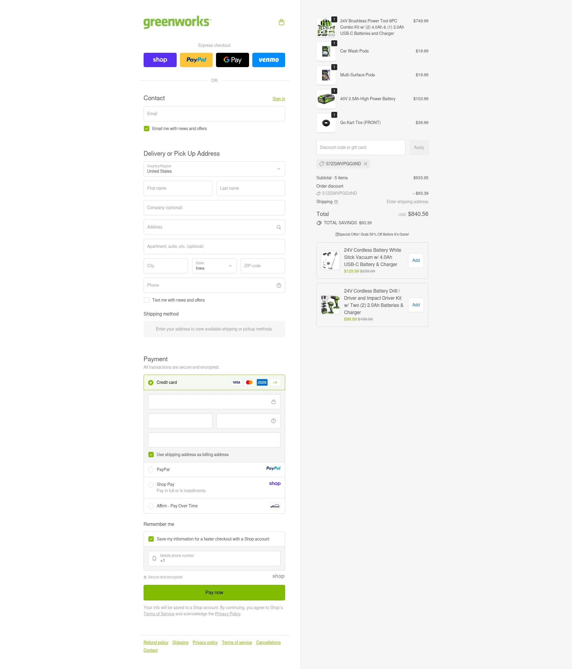 Greenworks Tools Promo Code - 15% Off (Verified) Nov 2025