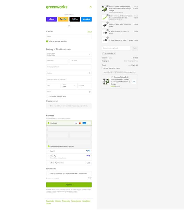 Greenworks Tools Promo Codes - 15% Off Sep 2025