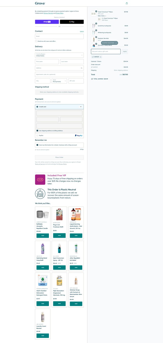 Grove Collaborative Promo Codes - 25% Off Jun 2025