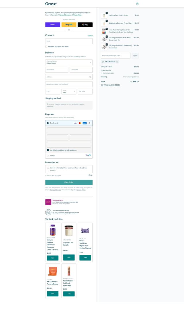 Grove Collaborative Promo Codes - 25% Off Oct 2025