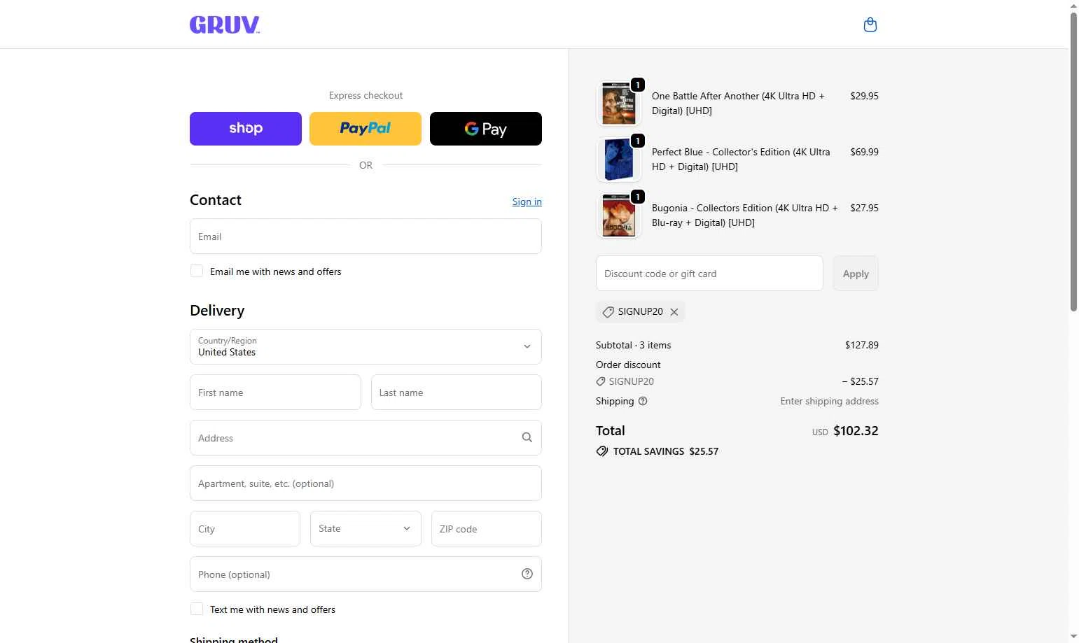 GRUV Promo Codes - 20% Off (2 Verified) Jan 2026