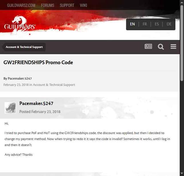 Guild Wars 2 Promo Codes (2 Verified) - 5% Off Oct 2025