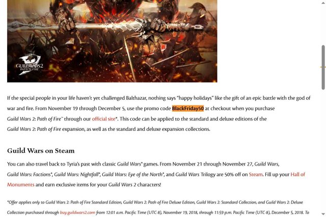 Guild Wars 2 Promo Codes (1 Verified) - 10% Off Aug 2025