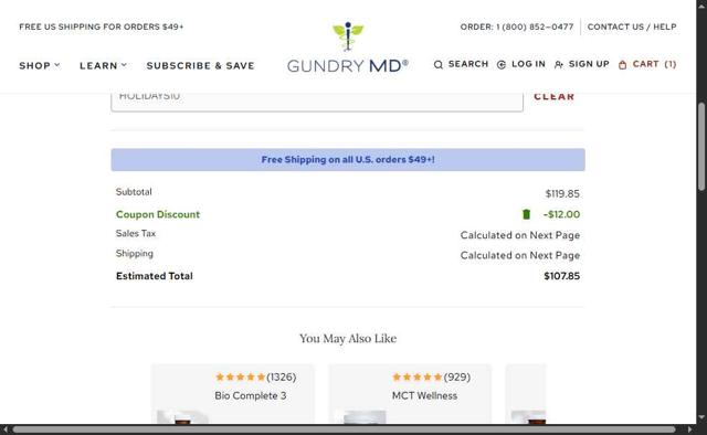 Gundry MD Promo Codes (19 Verified) - 25% Off Oct 2025