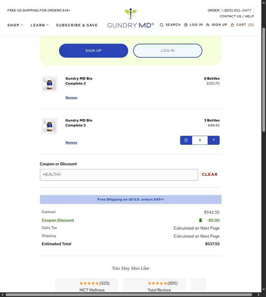 Gundry MD Promo Codes - 15% Off (18 Verified) Nov 2025