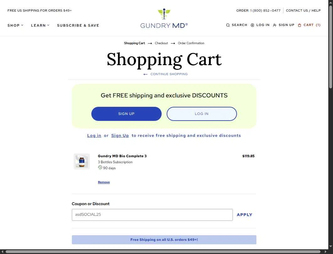 Gundry MD Promo Codes (17 Verified) - 15% Off Oct 2025