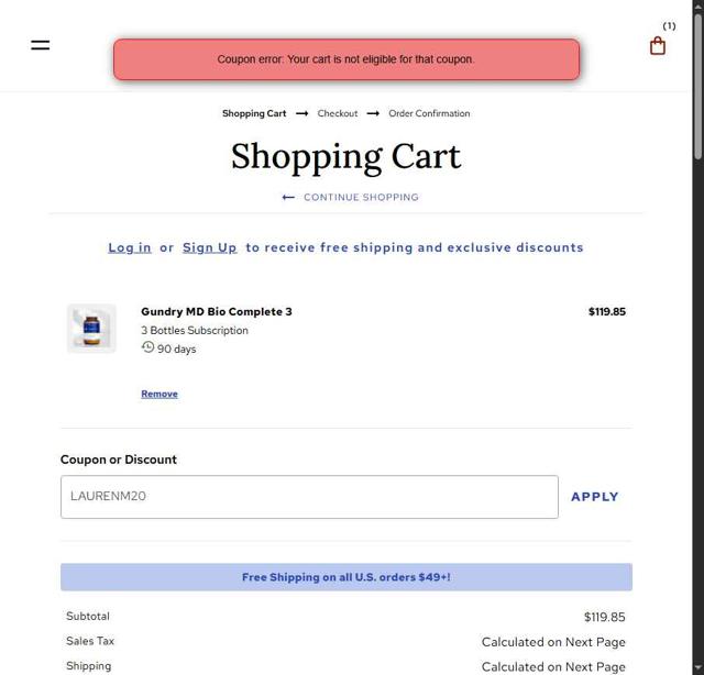 Gundry MD Promo Codes (19 Verified) - 25% Off Sep 2025