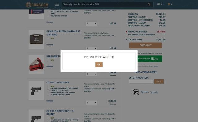 Guns.com Discount Codes - $25 Off (5 Verified) Sep 2025