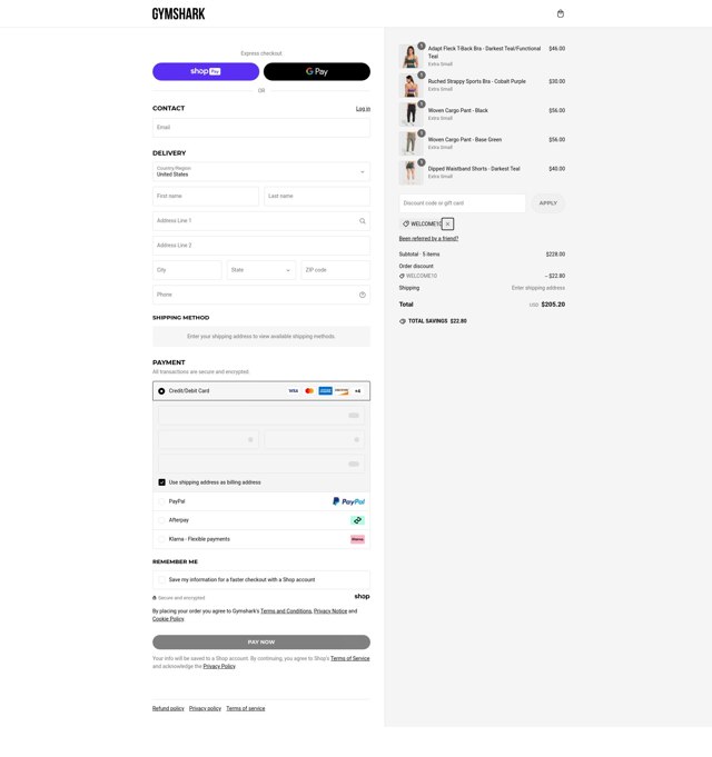 Gymshark Discount Codes (2 Verified) - 10% Off Apr 2025