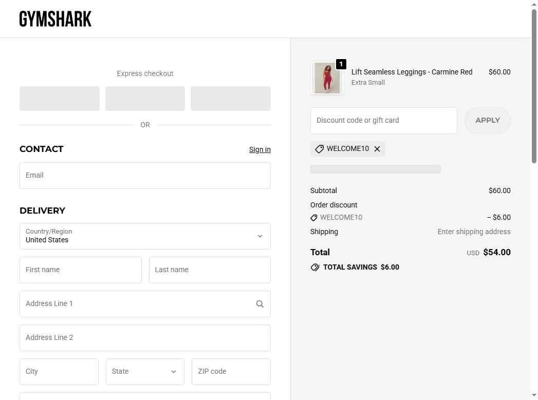 Gymshark Promo Codes - 10% Off (1 Verified) Mar 2026