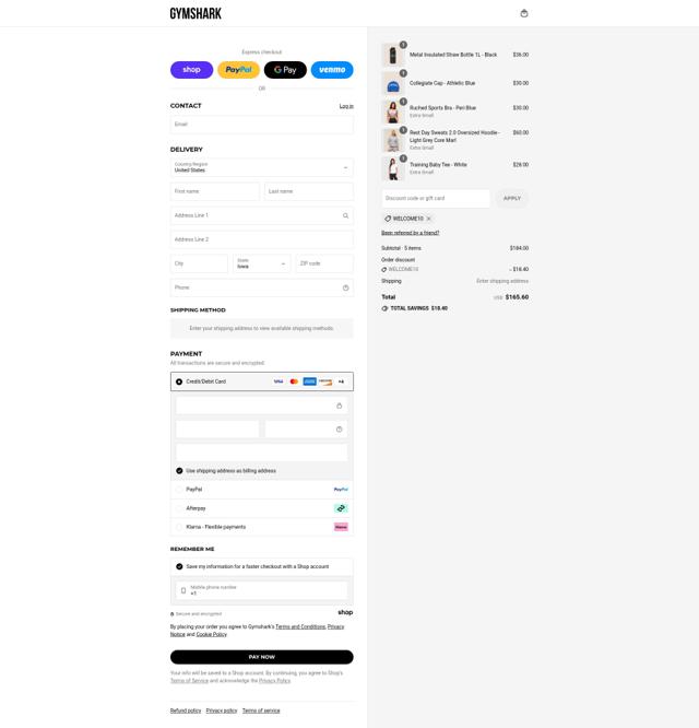 Gymshark Promo Codes (1 Verified) - 10% Off w/Code Oct 2025