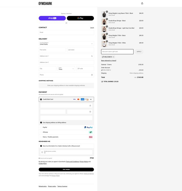 Gymshark Promo Codes (2 Verified) - 10% Off w/Code Jul 2025
