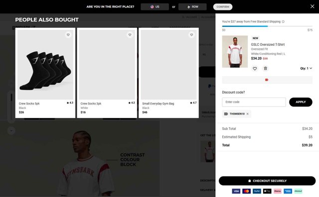 Gymshark Promo Codes (2 Verified) - 10% Off w/Code Jun 2025