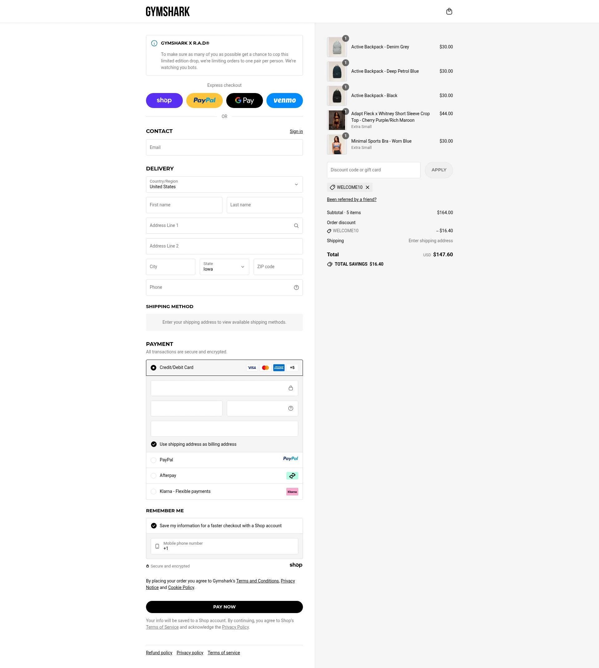 Gymshark Promo Codes (1 Verified) - 10% Off w/Code Oct 2025