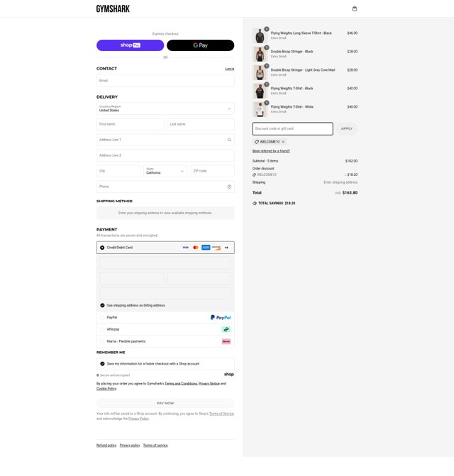 Gymshark Promo Codes (2 Verified) - 10% Off w/Code Jul 2025