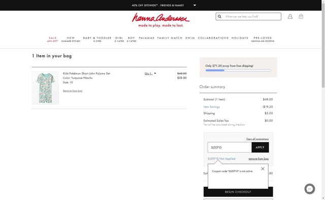 Hanna Andersson Promo Codes (6 Verified) - 15% Off May 2025