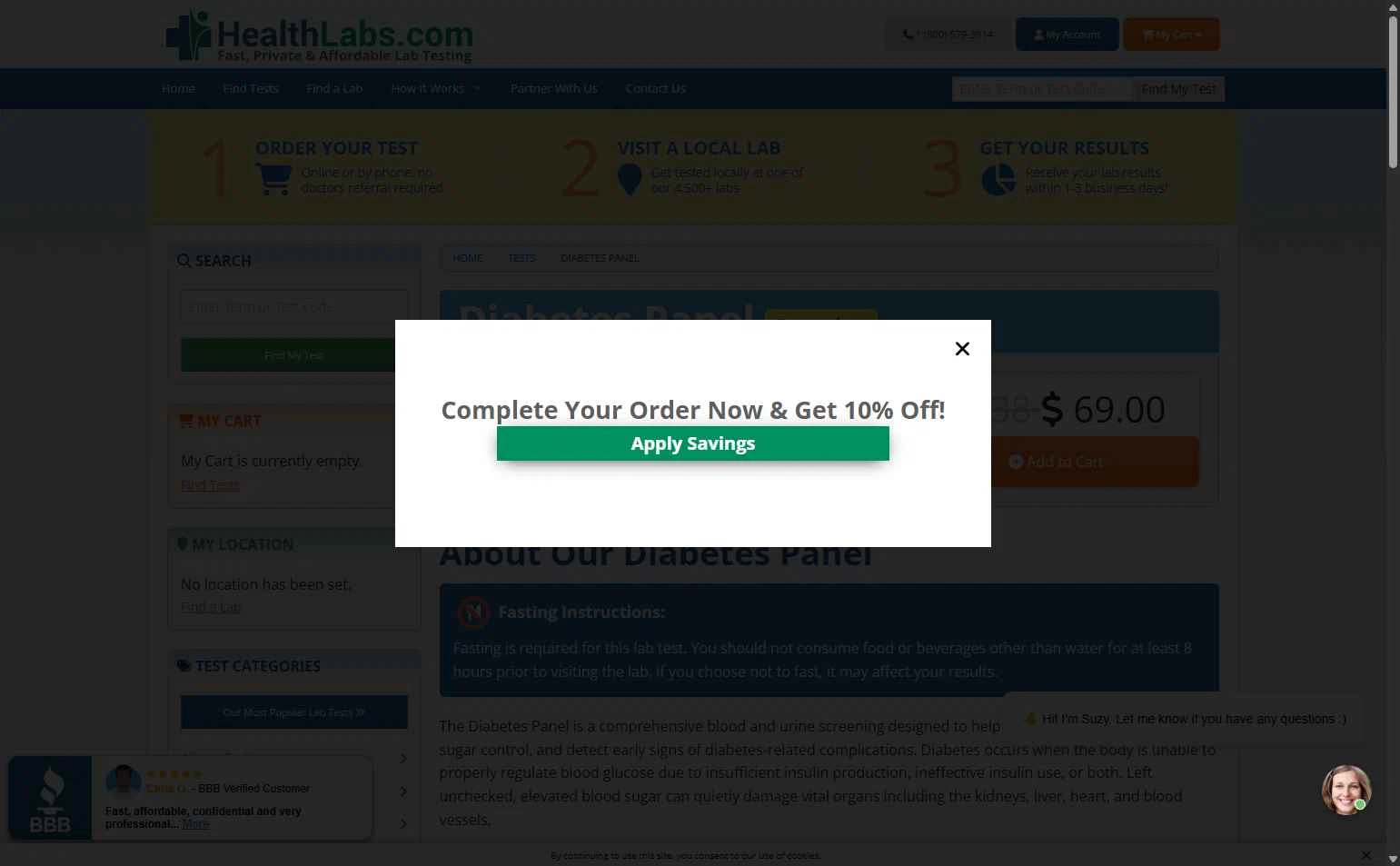 HealthLabs.com Promo Codes - 15% Off Coupons May 2026