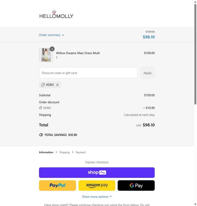 Hello Molly Discount Codes (9 Verified) - 15% Off May 2025