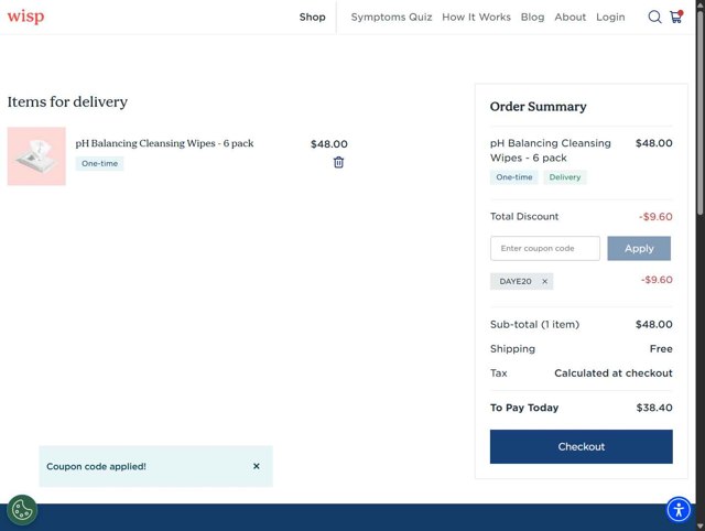 Wisp Promo Codes (9 Verified) - 20% Off Sitewide Jun 2025