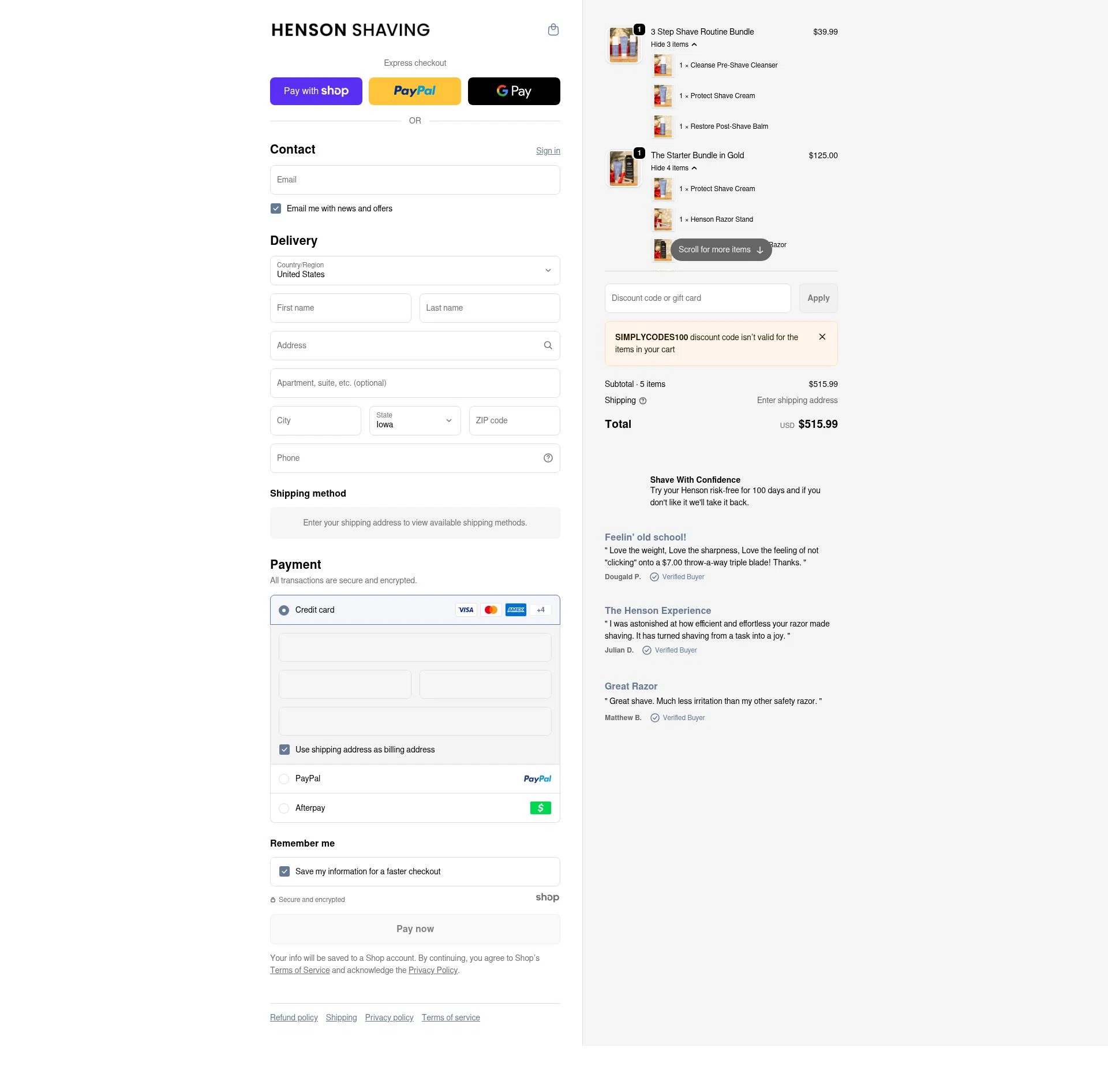 Henson Shaving Coupons & w/Code Discounts Jan 2026