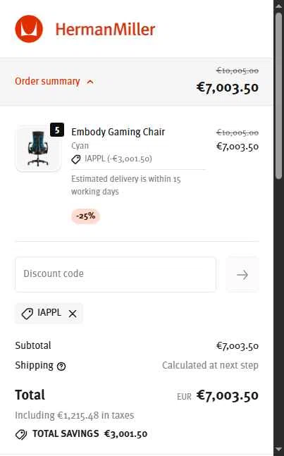 Herman Miller Promo Codes - 30% Off (9 Verified) Dec 2025