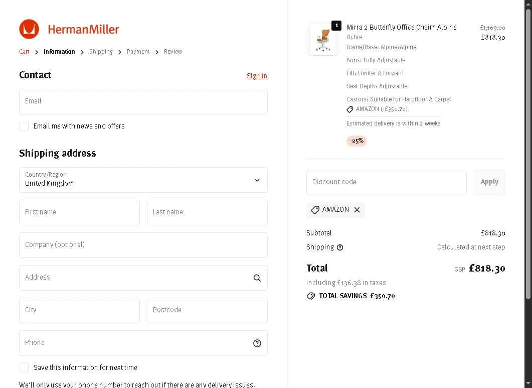 Herman Miller Promo Codes - 30% Off (8 Verified) Dec 2025