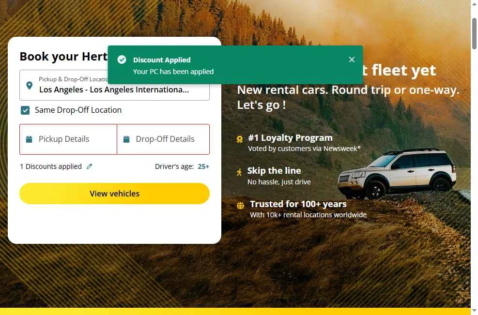 Hertz Promo Codes - 30% Off (6 Verified) Jan 2026