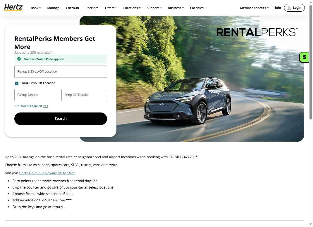 Hertz Promo Codes - 20% Off (12 Verified) Nov 2025