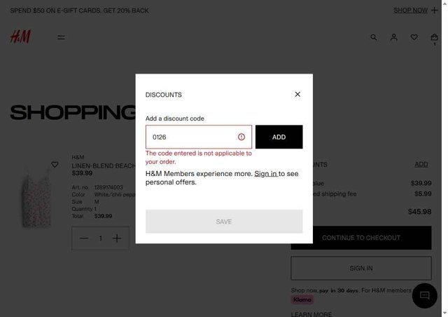 H&M Promo Codes (2 Verified) - 5% Off Sitewide Aug 2025