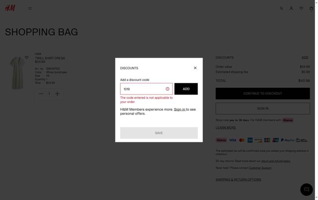 H&M Discount Codes (4 Verified) - 20% Off Sitewide May 2025