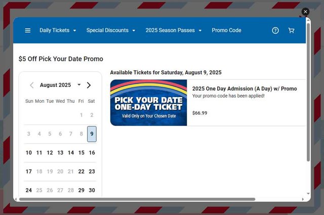 Holiday World Promo Codes - $5 Off (Verified) Sep 2025