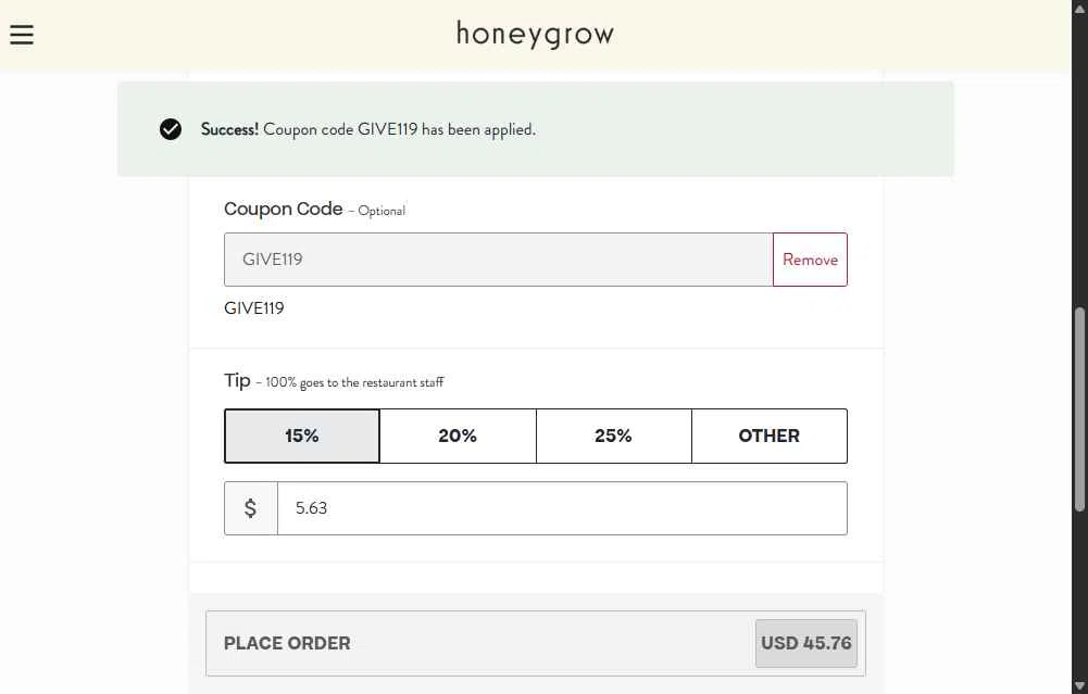 Honeygrow Free Gift Coupons & Discounts Mar 2026