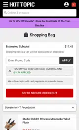 Hot Topic Promo Codes - 30% Off (2 Verified) Apr 2026
