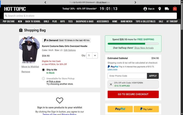 Hot Topic Promo Codes - 30% Off (2 Verified) Aug 2025