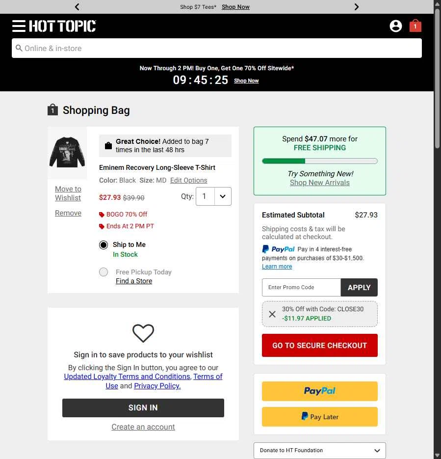 Hot Topic Promo Codes - 30% Off (2 Verified) Feb 2026