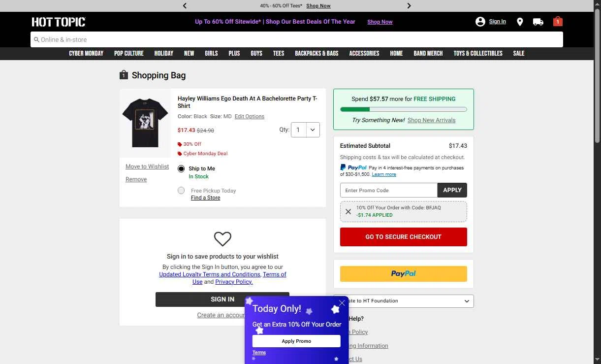 Hot Topic Promo Codes - 30% Off (3 Verified) Dec 2025