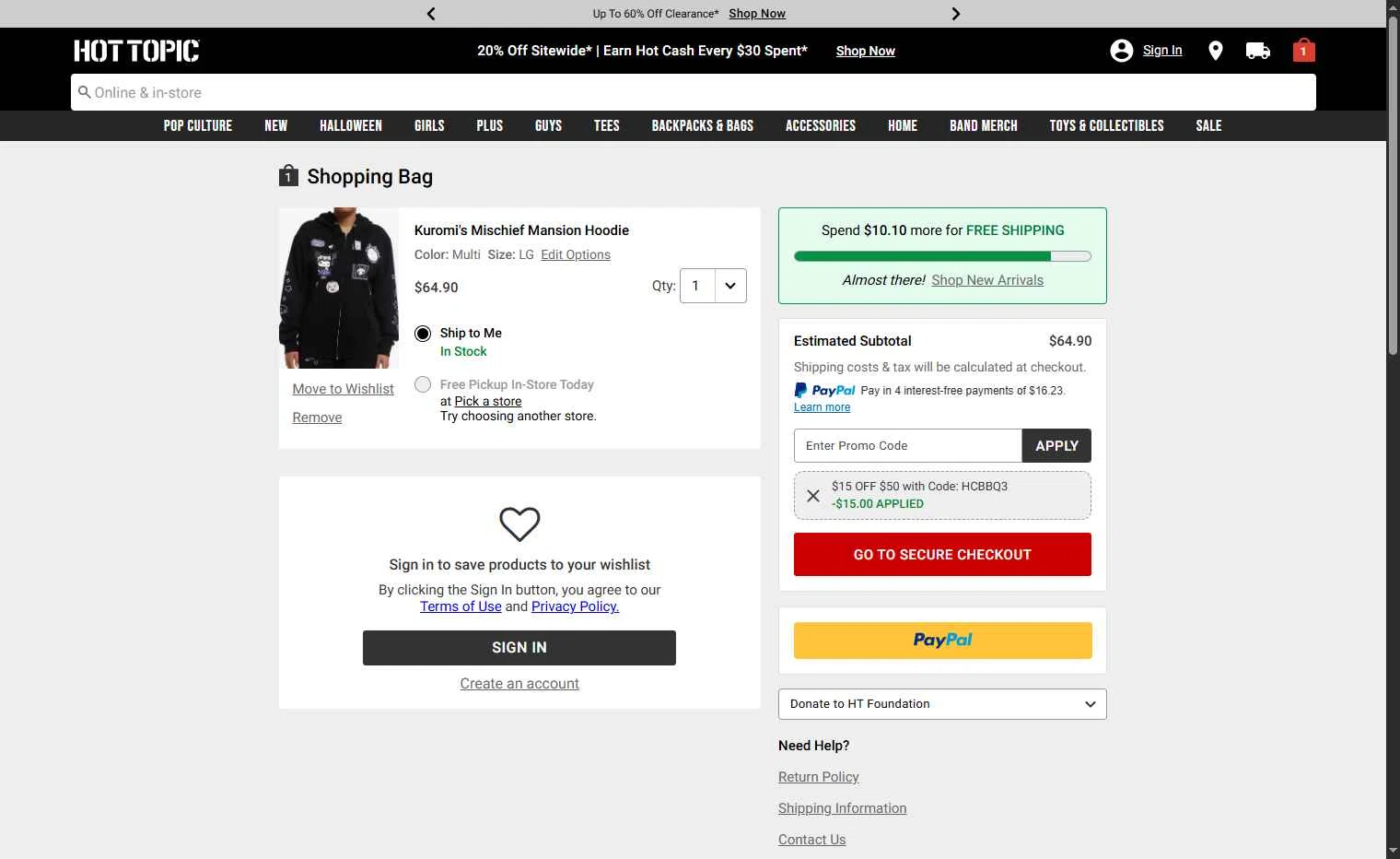 Hot Topic Promo Codes - 25% Off (2 Verified) Nov 2025