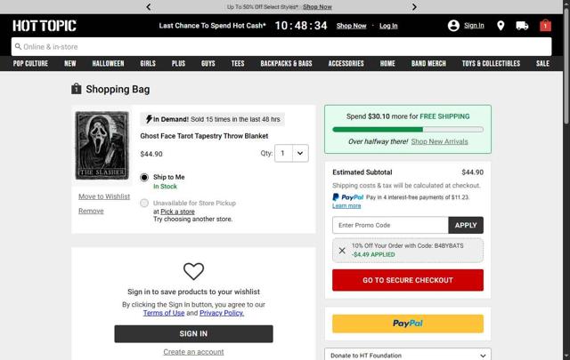 Hot Topic Promo Codes - $15 Off (2 Verified) Oct 2025