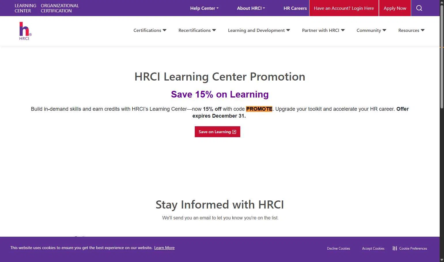 HRCI Promo Codes - 25% Off (5 Verified) Jan 2026