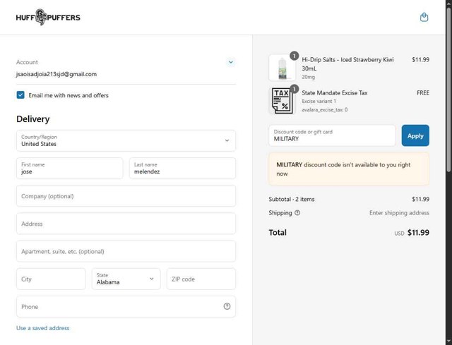 Huff and Puffers Promo Codes - 15% Off Coupons Jul 2025
