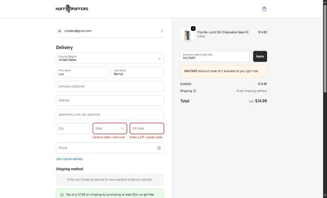 Huff and Puffers Promo Codes - 20% Off Oct 2025