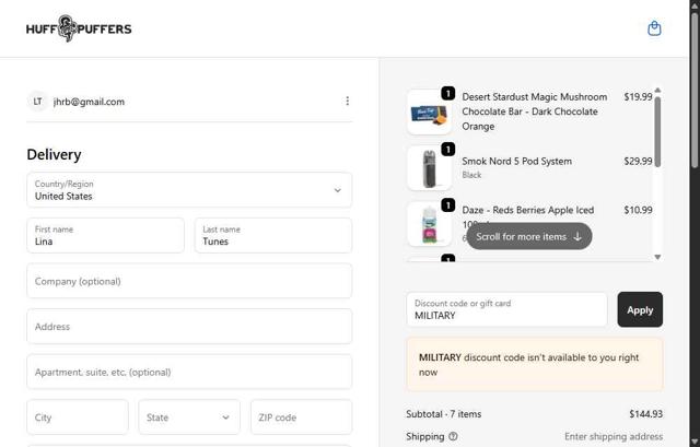 Huff and Puffers Promo Codes - 20% Off Oct 2025