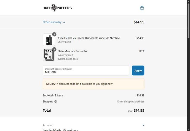 Huff and Puffers Promo Codes - 20% Off Aug 2025